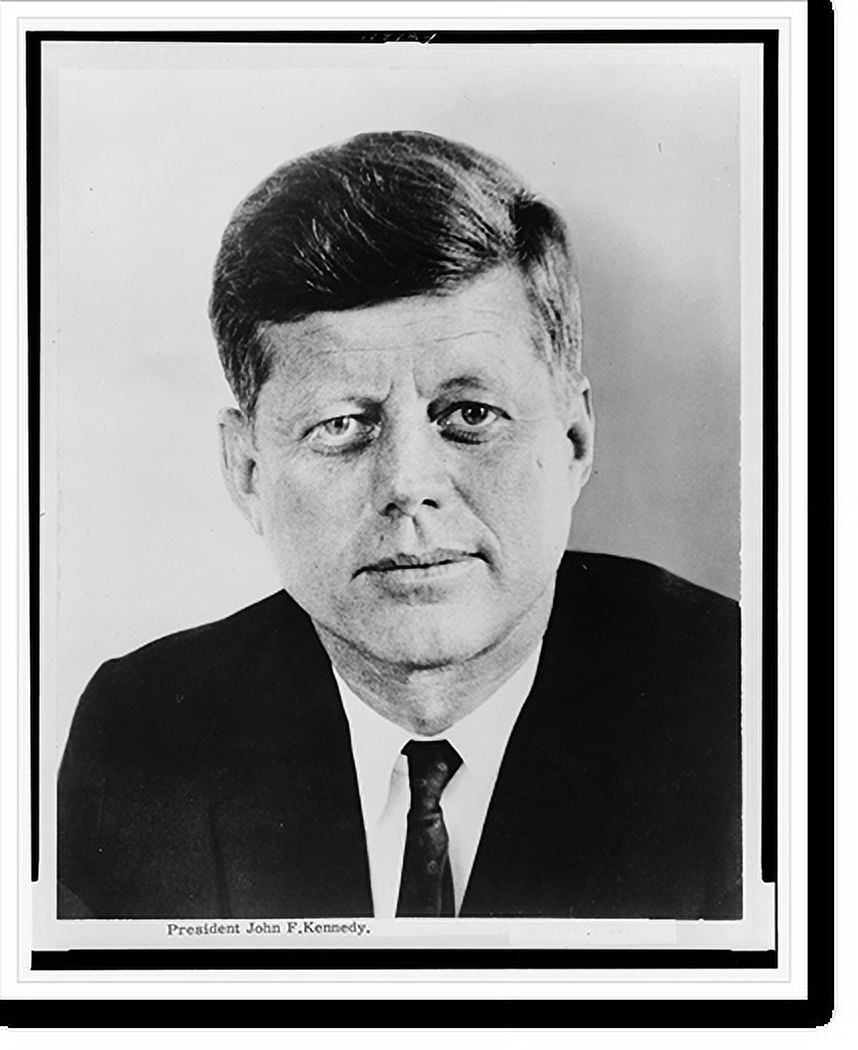 Historic Print, [President John F. Kennedy, head-and-shoulders portrait ...