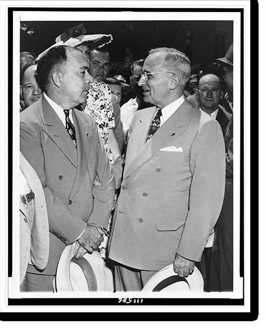 Historic Print, [President Truman and James Pendergast, three-quarter ...