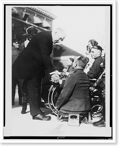 Historic Print, [President Warren G. Harding at Walter Reed Hospital ...