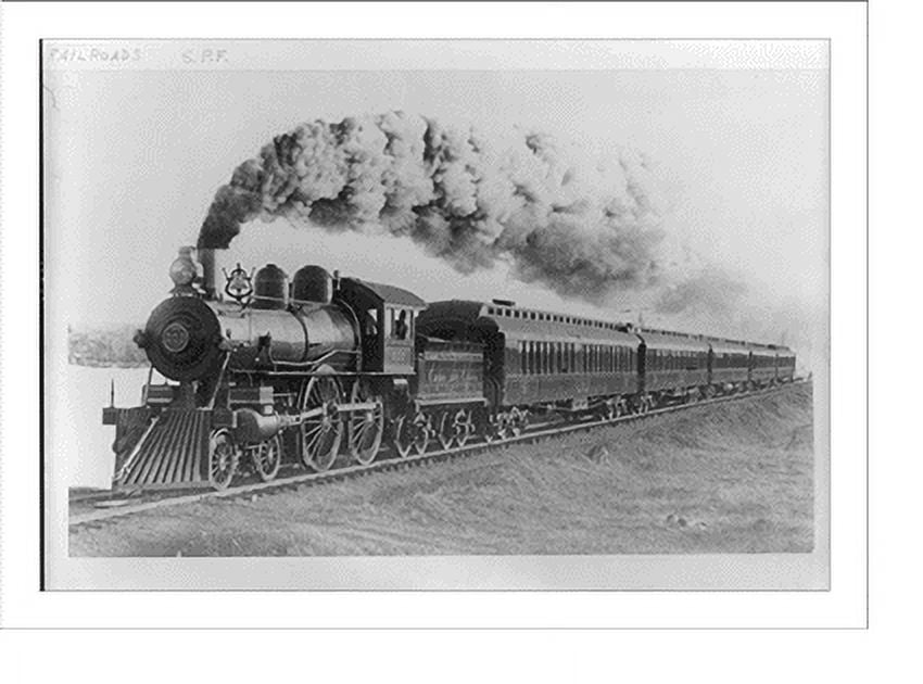 Historic Print, Prize locomotive 999 and the prize Wagner Palace car ...