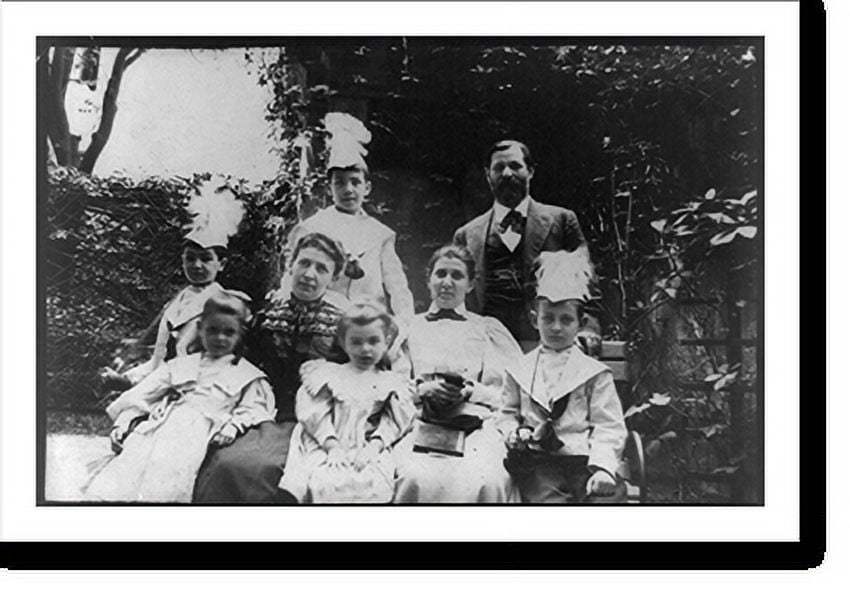 Historic Print, [Prof. Freud, Martin Freud, Tante Bernays, Oliver Freud, Martha Freud, Ernst ...