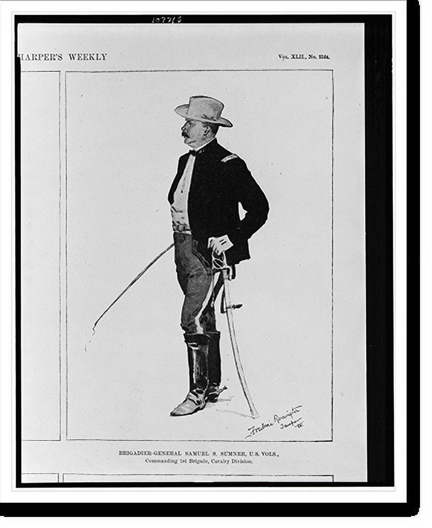 Historic Print, Prominent officers now at Tampa, Florida. Brigadier ...