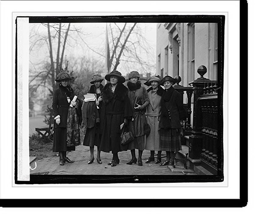 Historic Print, Prominent women at equal rights conference at Woman's ...