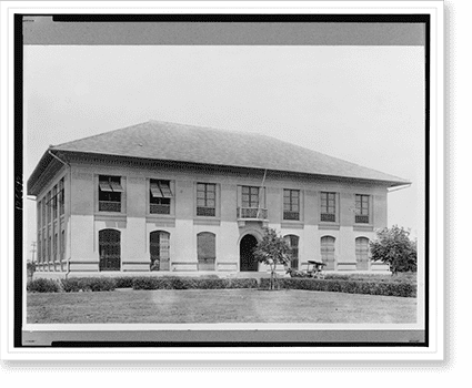 Historic Print, Provincial Government Building of Pamganga, Philippine ...