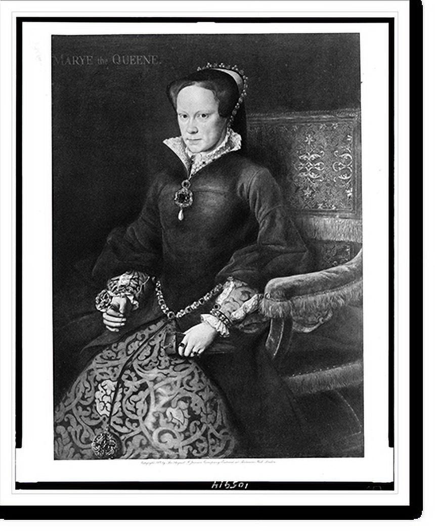Historic Print, [Queen Mary I, of England, three-quarter length ...