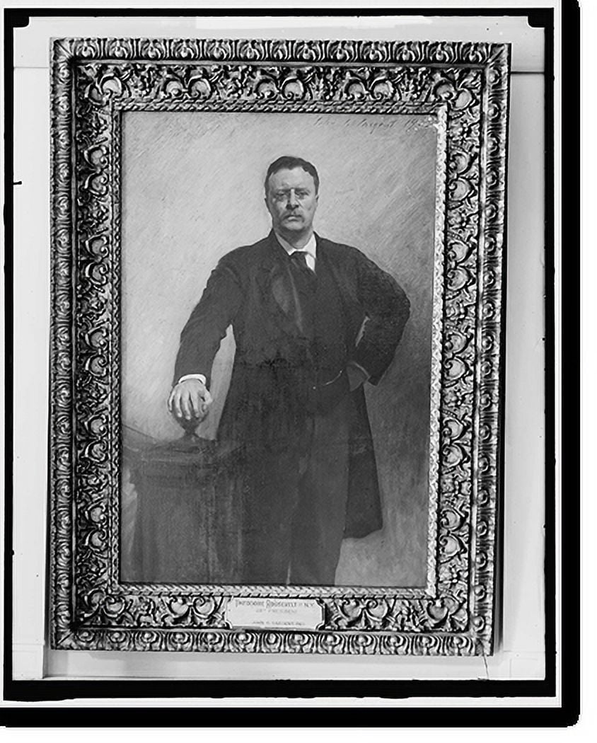 Historic Print, ROOSEVELT, THEODORE. PHOTO OF SARGENT PAINTING, 16" x ...