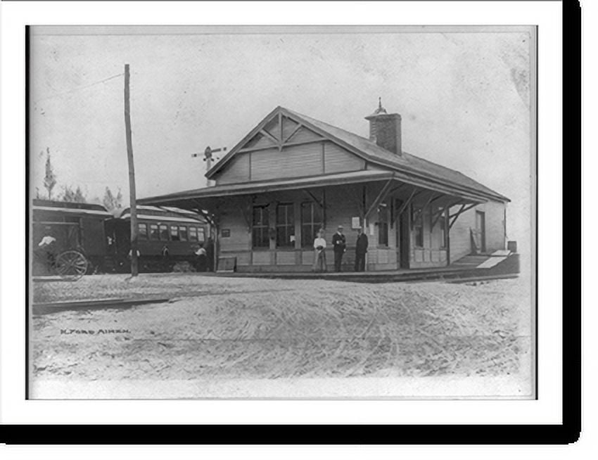Historic Print, [Railroad stations: Southbury, Conn.], 18" x 24 ...