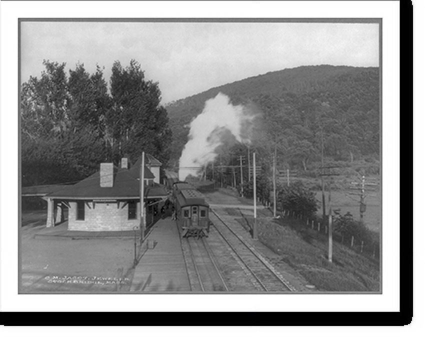 Historic Print, [Railroad stations: Stockbridge, Mass., Ice Glen Mt. in ...