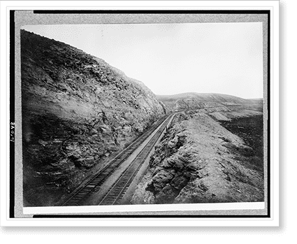 Historic Print, [Railroad tracks in Estes National Park, Colorado], 16 ...