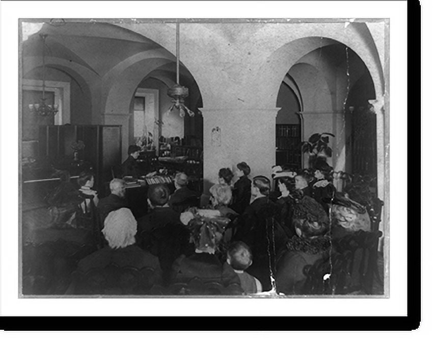 Historic Print, Reading room for the blind, Library of Congress, 16" x ...