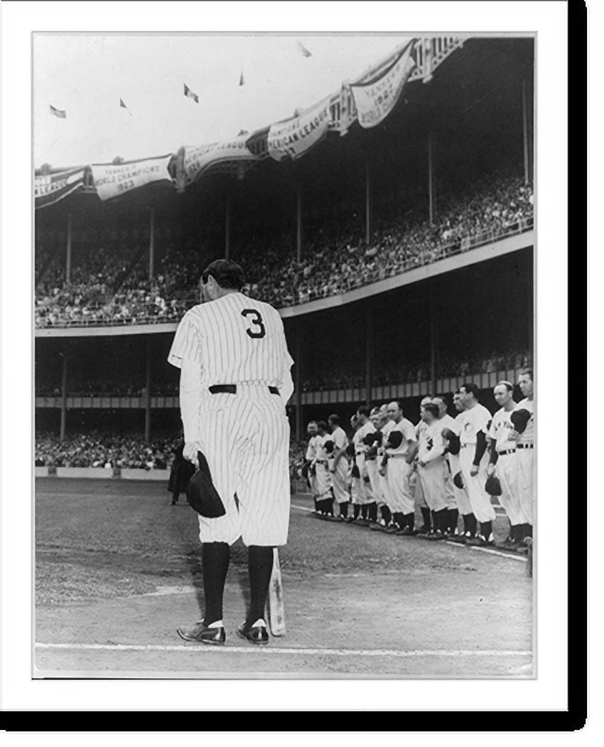 Historic Print, [Rear view of Babe Ruth, two months previous to his ...