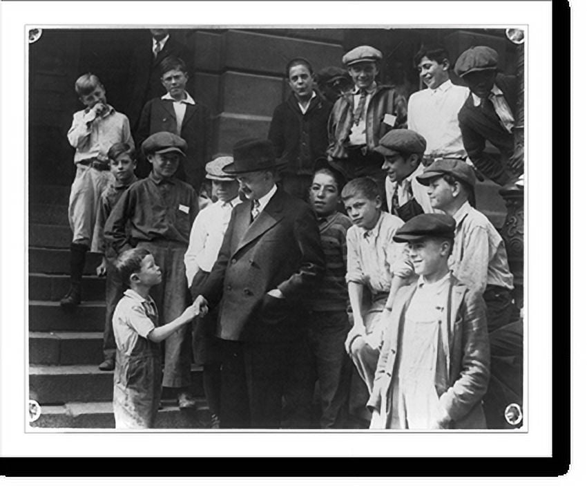 Historic Print, [Red" shaking hands with Judge Benjamin Barr Lindsey ...