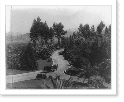 Historic Print, Redlands, California, from Smiley's Heights, 18" x 24 ...