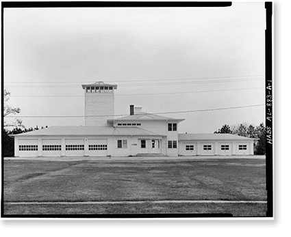 Historic Print, Redstone Arsenal, Fire Station No. 3, Redstone Road ...
