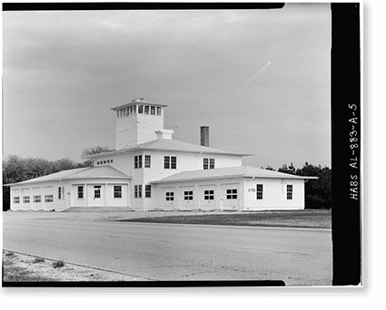 Historic Print, Redstone Arsenal, Fire Station No. 3, Redstone Road ...
