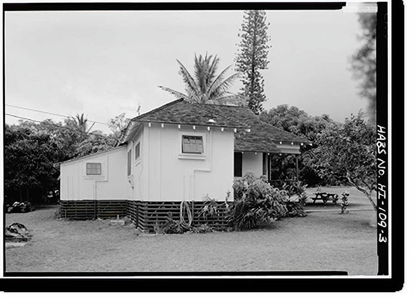 Historic Print, Residence, Building No. 119, School Street, Moloka'i ...