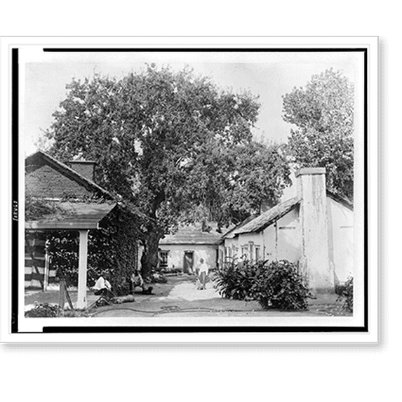 Historic Print, Residence Gen. Beale, Tejon ranch, Kern County, Cal ...