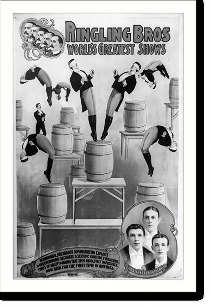Historic Print, Ringling Bros, world's greatest shows Raschetta ...