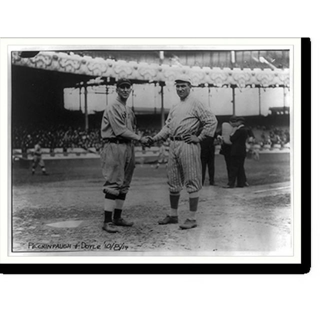 Historic Print, [Roger Peckinpaugh, New York AL and Larry Doyle, New ...