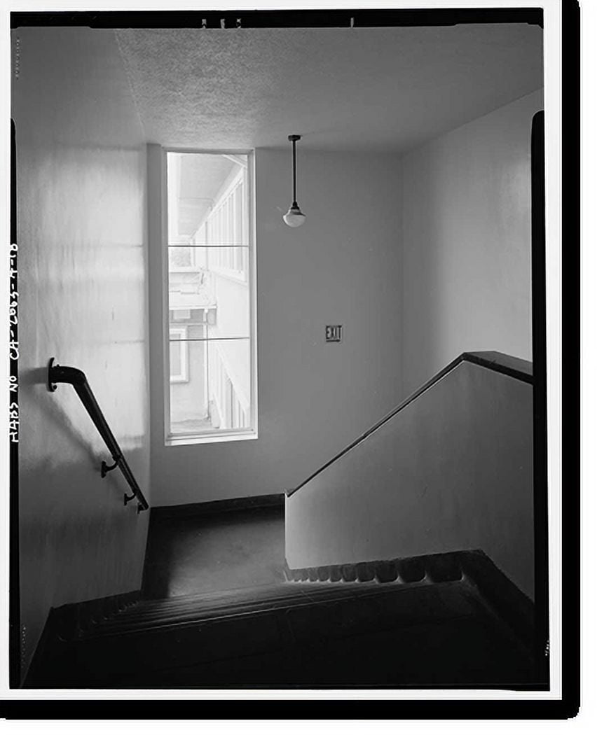 Historic Print, Roosevelt Base, Administration & Brig Building, Bounded ...