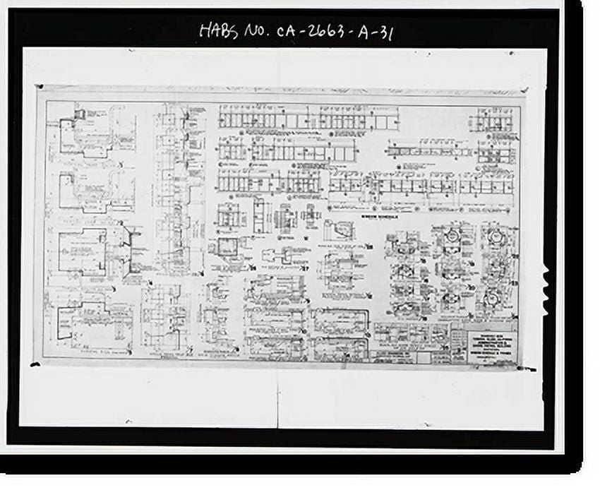 Historic Print, Roosevelt Base, Administration & Brig Building, Bounded ...