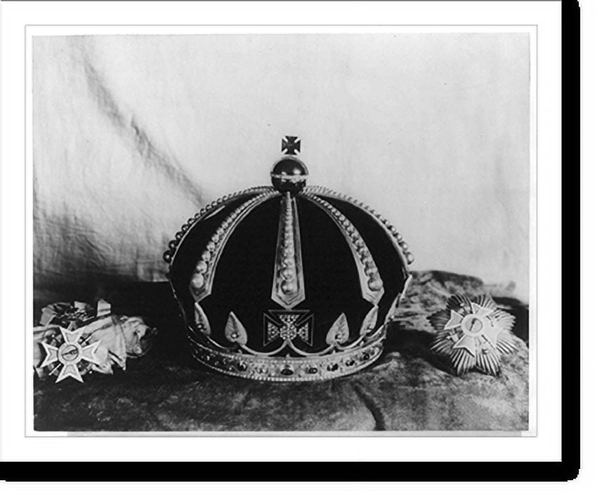 Historic Print, Royal crown of Hawaii's kings, last worn by Kalakaua ...