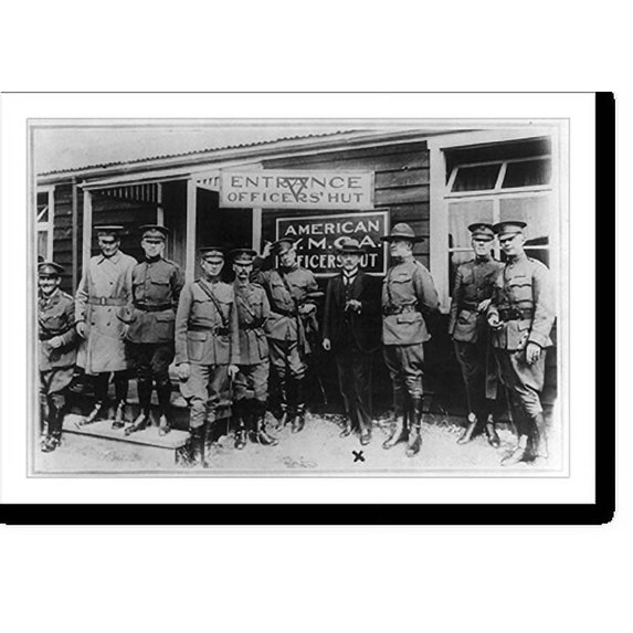 Historic Print, [Rudyard Kipling at America, Y.M.C.A. Officers Hut], 18 ...