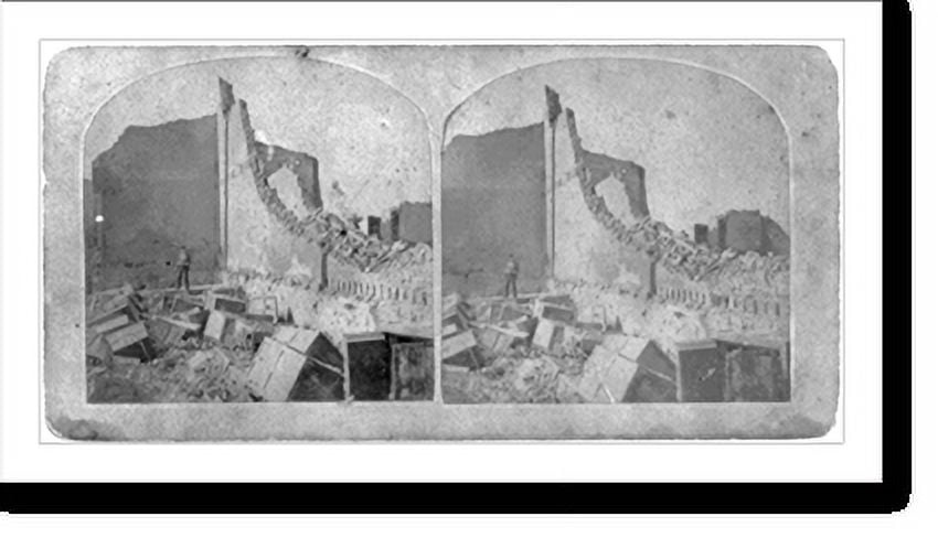 Historic Print, [Ruins after the great fire of Oct. 1871, Chicago], 18 ...