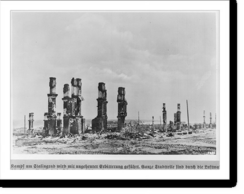 Historic Print, [Ruins of Stalingrad, Russia, Sept. 1942: solitary ...