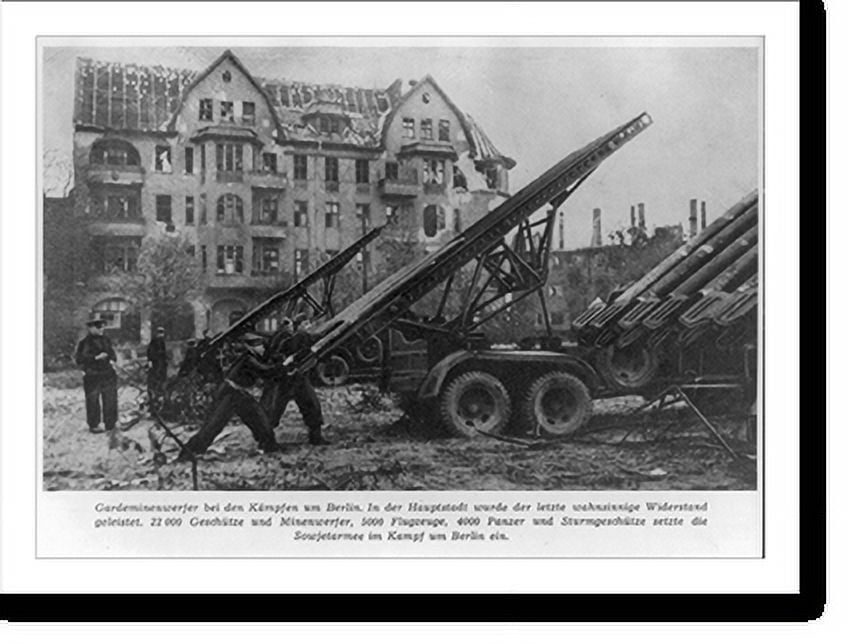 Historic Print, [Russian artillery during WWII: rocket launchers in ...