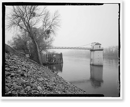 Historic Print, Sacramento River Water Treatment Plant Intake Pier ...