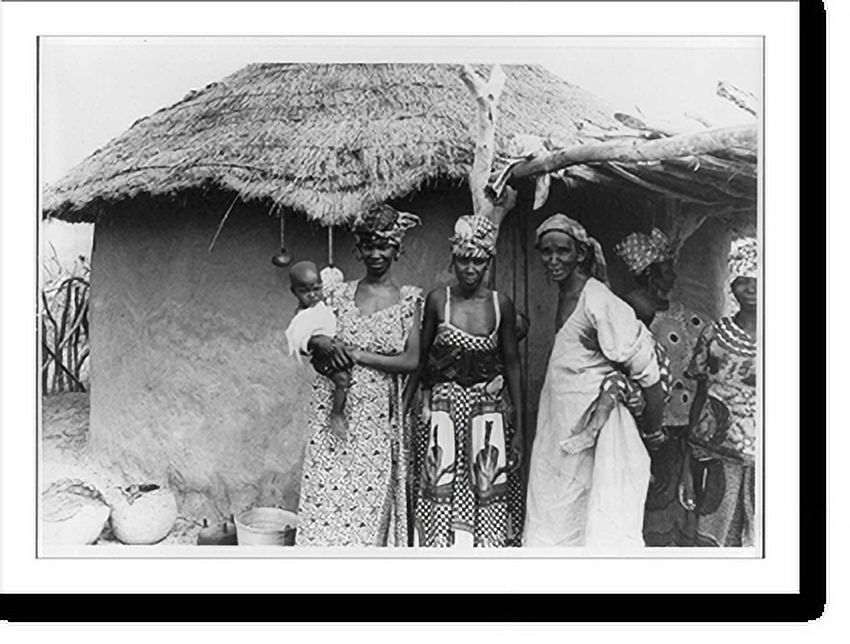 Historic Print, [Sahelian zone of West Africa, 1973: 3 women with ...