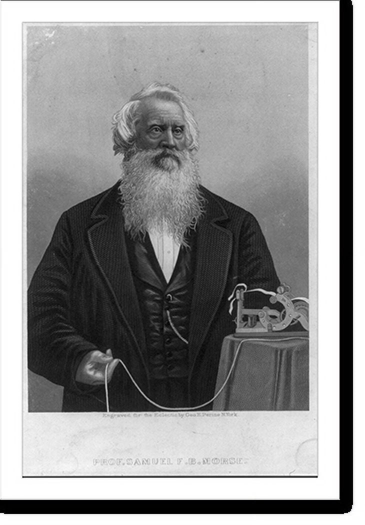 Historic Print, [Samuel Finley Breese Morse, 1791-1872, half length ...