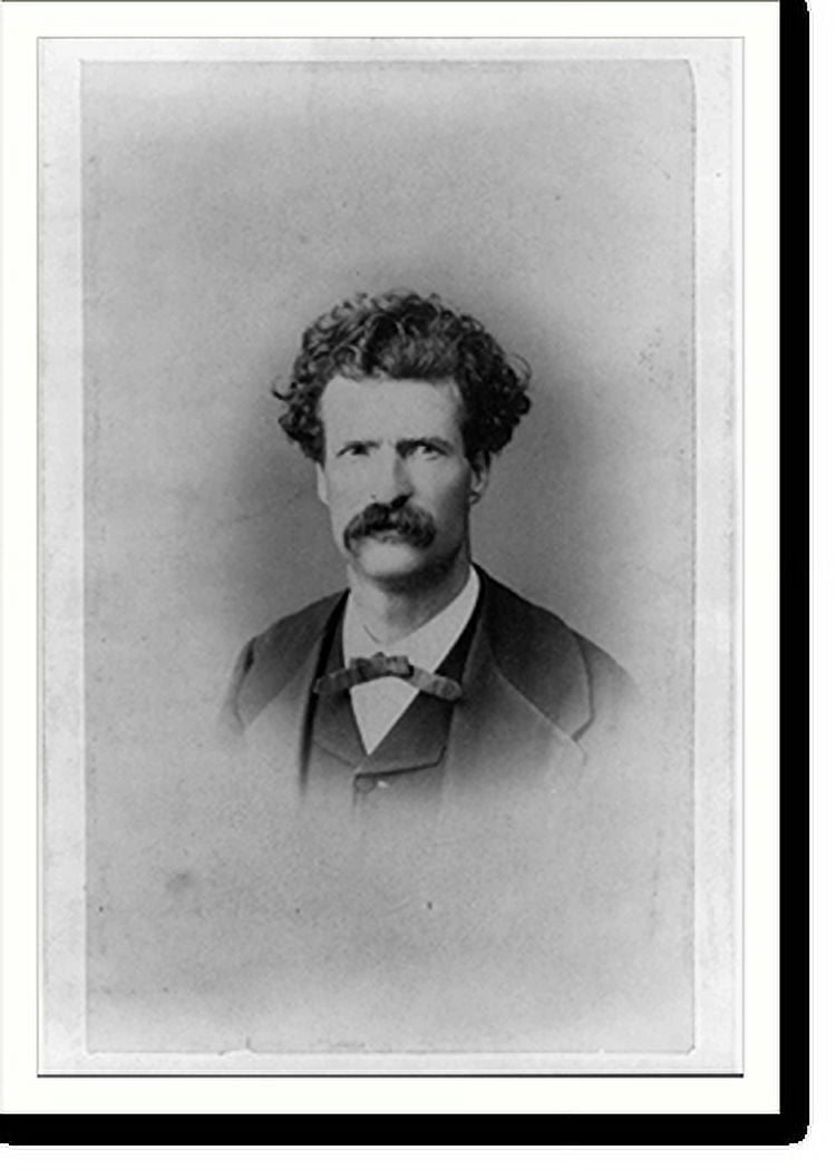 Historic Print, [Samuel Langhorne Clemens, aka Mark Twain, head-and ...