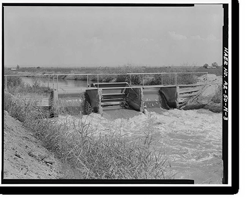 Historic Print, San Carlos Irrigation Project, Pima Lateral, Main Canal ...