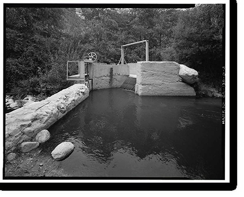 Historic Print, Santa Ana River Hydroelectric System, Bear Creek ...