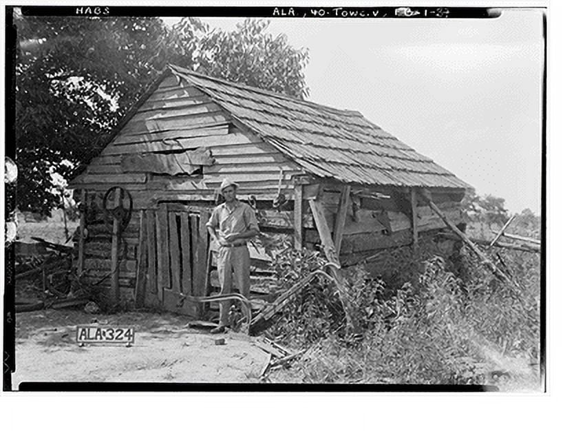 Historic Print, Saunders-Goode-Hall House, State Highway 101, Town ...