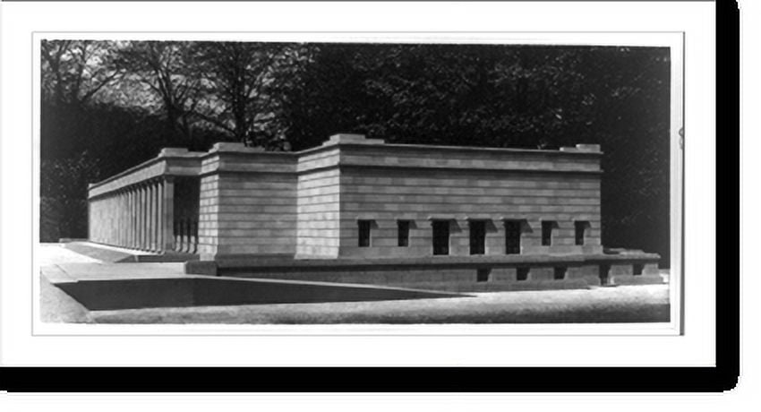 Historic Print, [Scale model of building designed by Paul Ludwig Troost ...