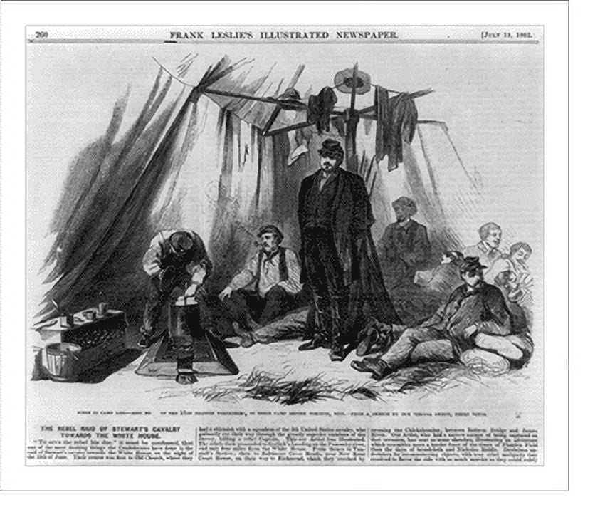 Historic Print, Scene in camp life. mess no. of the 13th Illinois ...