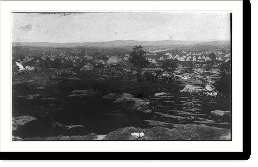 Historic Print, Scenes from Custer's Last Fight in Boston Cyclorama Co ...