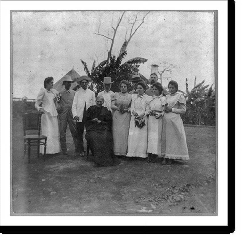 Historic Print, [Scenes in Puerto Rico, 1898-1900: Clark family], 18" x ...