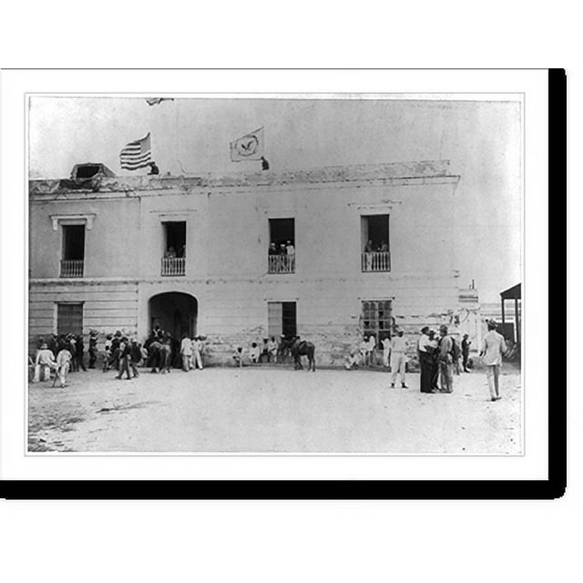 Historic Print, [Scenes in Puerto Rico, 1898: U.S. Army Custom House ...