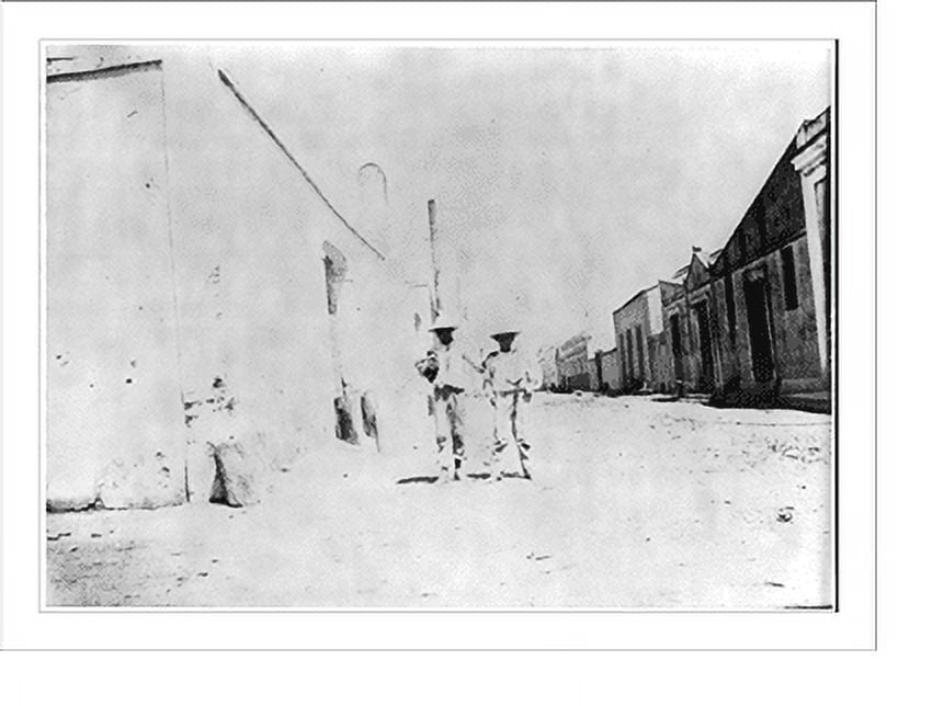 Historic Print, [Scenes in Puerto Rico, 1898: street in Ponce], 16" x ...
