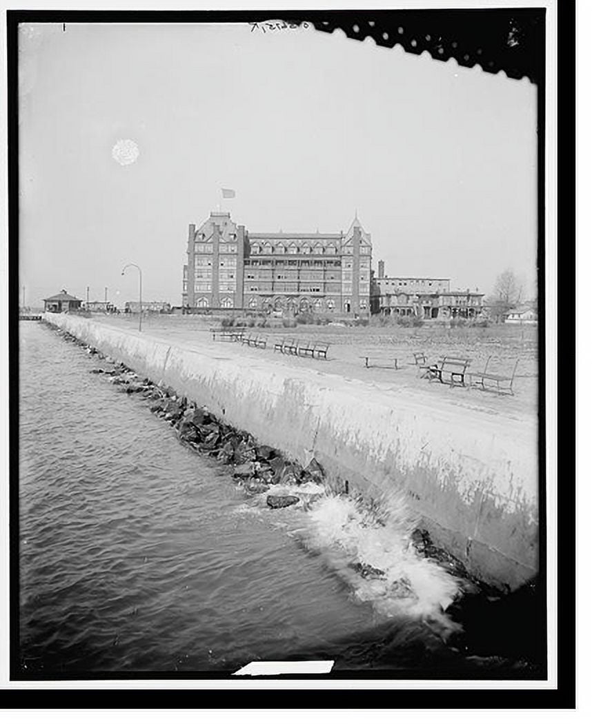 Historic Print, [Sea wall, Old Point Comfort, Fort Monroe, Va.], 18" x ...