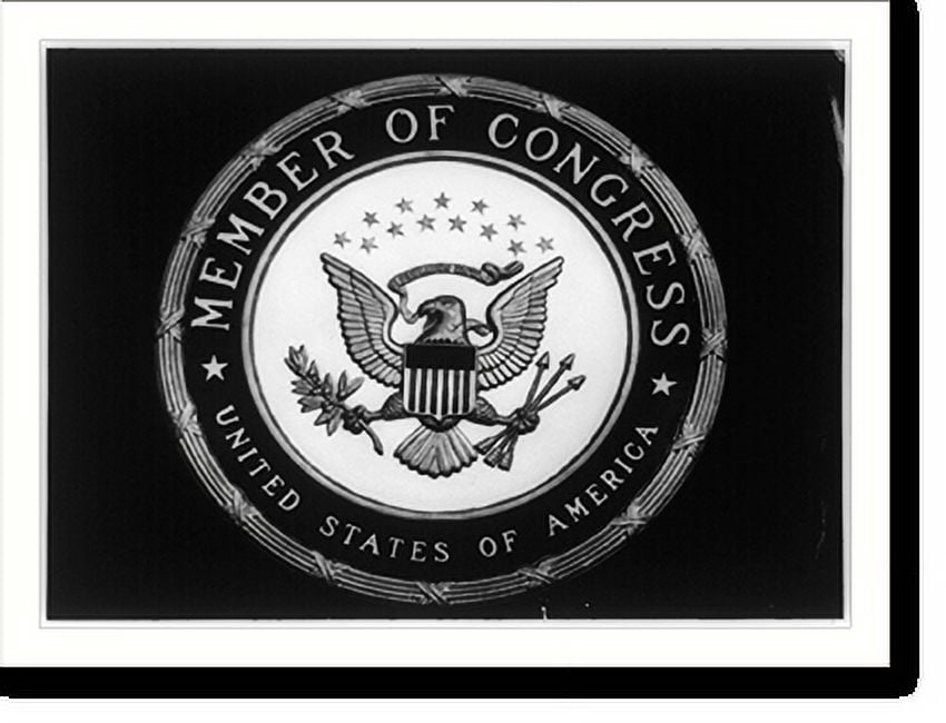 Historic Print, [Seal of U.S., surrounded by inscription - Member of ...