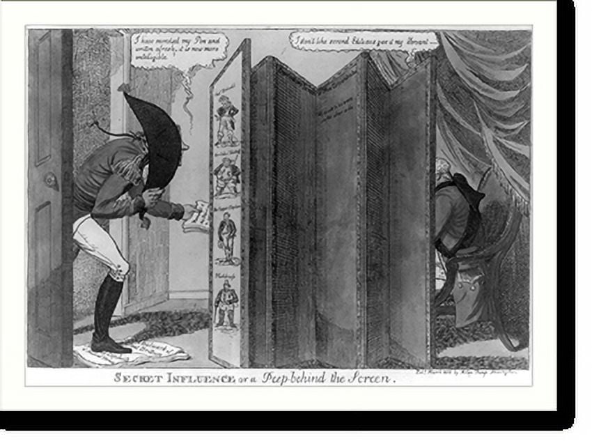 Historic Print, Secret influence or a peep-behind the screen.[Williams ...