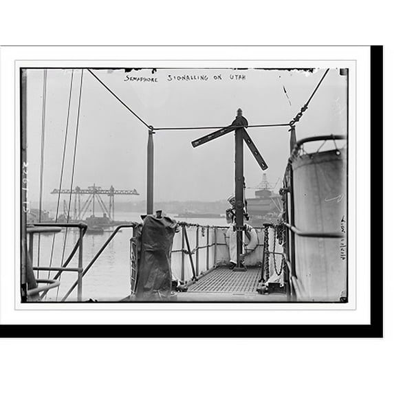 Historic Print, Semaphore signalling on UTAH, 16" x 20" - Walmart.com