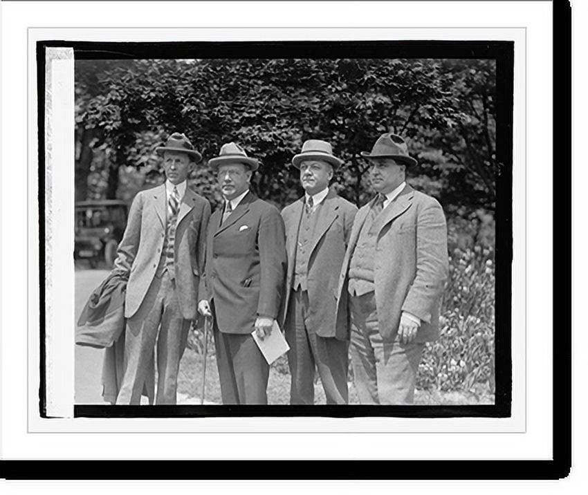 Historic Print, Sen. Edge, Roe Stewart, F.M. Feiker, F.X. Wolley[?], 5 ...