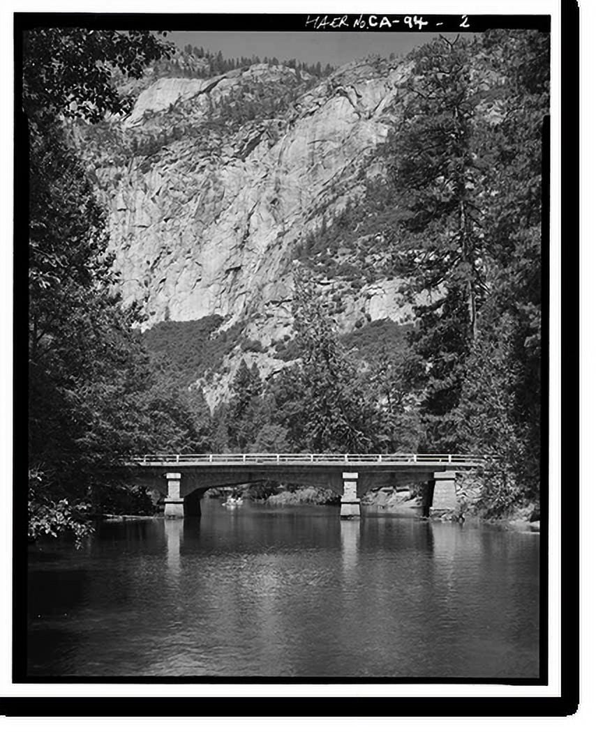 Historic Print, Sentinel Bridge, Spanning Merced River on Sentinel ...