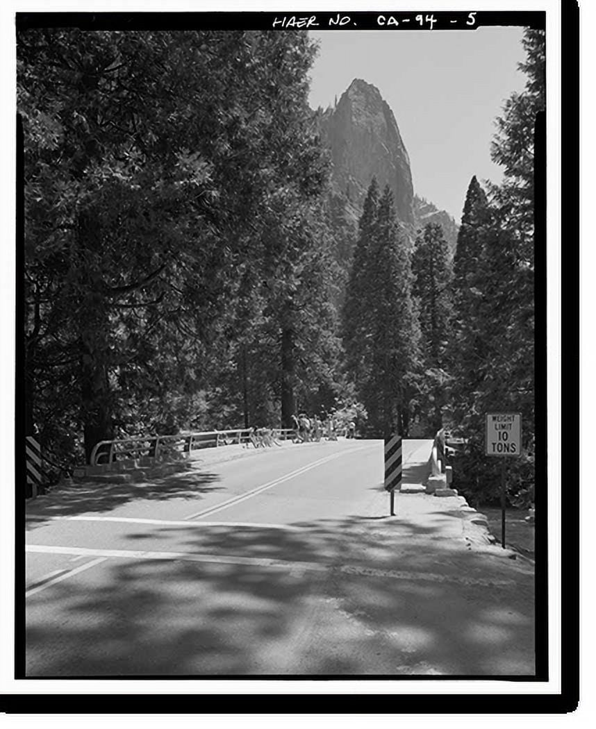Historic Print, Sentinel Bridge, Spanning Merced River on Sentinel ...